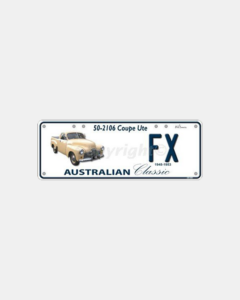 FX Ute - Number Plate - Mildura Holden Motor Museum