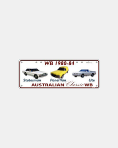 WB Classics Statesman Panel Van Ute - Number Plate - Mildura Holden ...