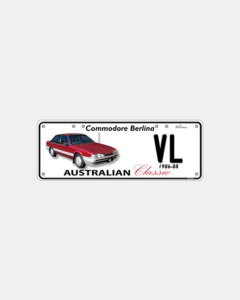 VL Commodore Berlina - Number Plate - Mildura Holden Motor Museum
