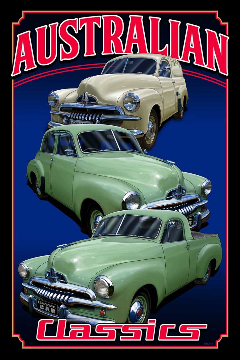 Australian Classics FJ Trio Tin Sign - Mildura Holden Motor Museum