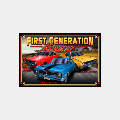 Holden Trio First Generation Monaro Outback Tin Sign - Mildura Holden ...